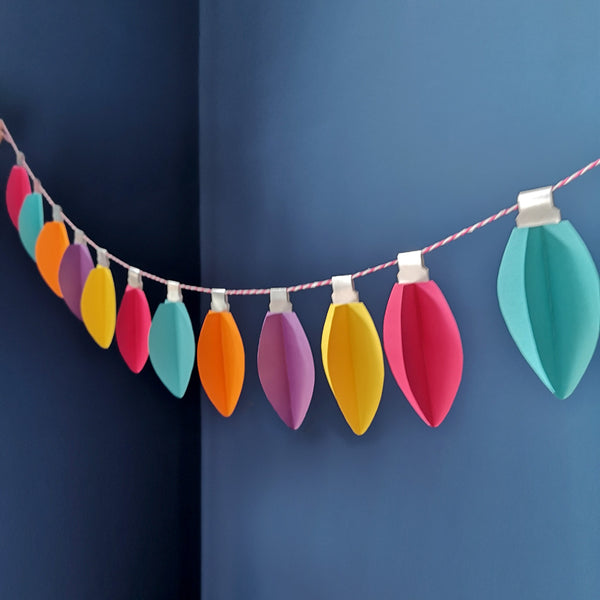 Christmas Lights Garland Craft Kit - Hello Ruth
